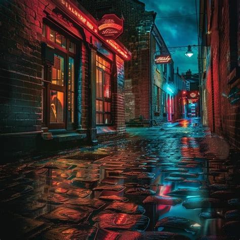 Free Rainy Urban Alley Image Rain Alley City Download At Stockcake