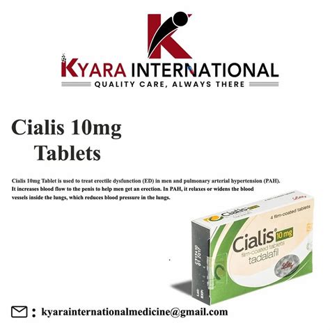 Cialis Tadalafil 10mg Tablets At ₹ 351box Erectile Dysfunction