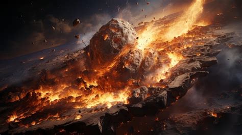 Premium Ai Image Meteor Impact Space Astronomy Photo Realistic