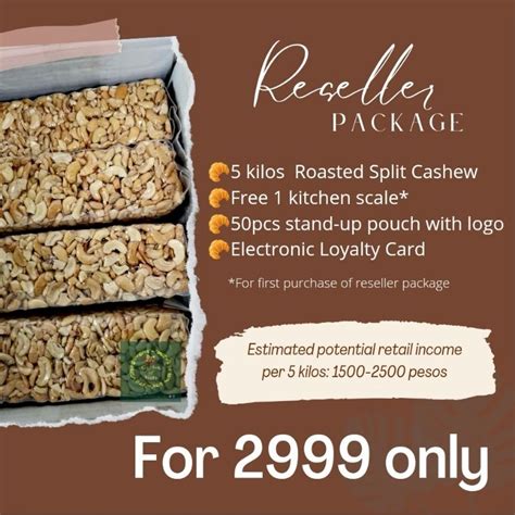 Roasted Split Cashew 5kg Reseller Package Shopee Philippines