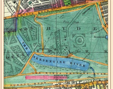 The Great Exhibition 1851 Location And Ground Plan Of The Great Exhibition