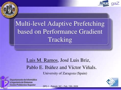 ppt multi level adaptive prefetching based on performance gradient