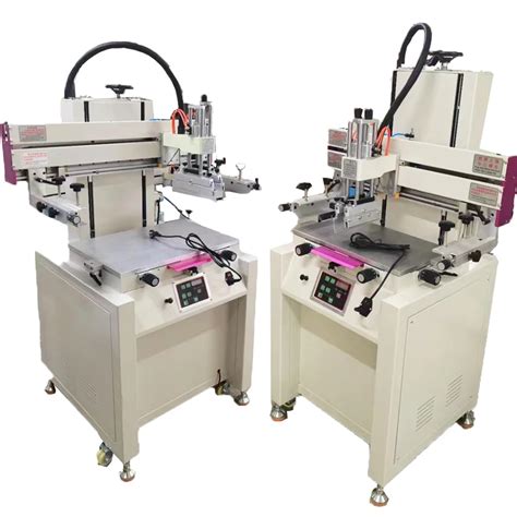 Flat Bed Screen Printer With Vacuum Table For Paper Plastic Shopping