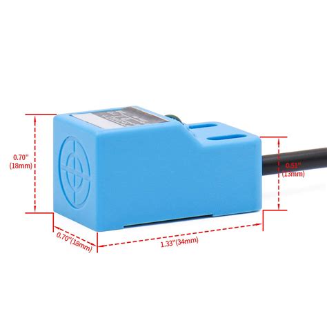 Heschen Square Inductive Proximity Sensor Switch Non Shield Type Sn04