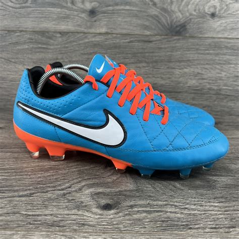 Nike Tiempo Legend Mens Fg Soccer Cleats Size 6 Blue Orange 631521 418