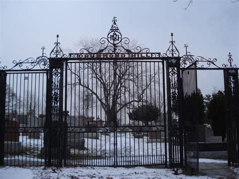 Tombstone Tuesday The Cemetery Gates Pt 1 Cemetery Gate In Winter