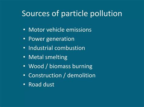 Particulate Matter Pollution Pptx