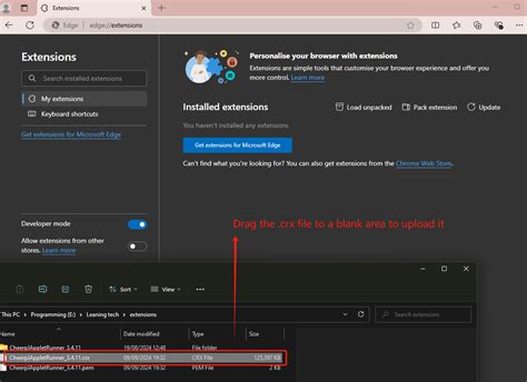 packing the extension in edge cheerpj applet runner documentation
