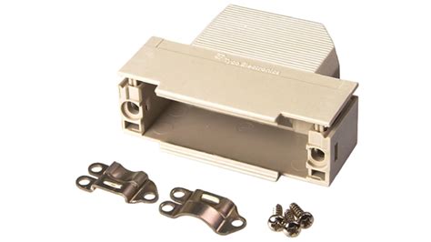 1 1393738 2 Te Connectivity Amplimite Series Polymer Right Angle D Sub Backshell 25 Way Rs