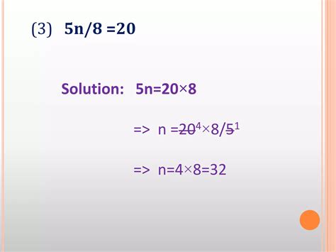 Linear Equtions With One Variable Pptx