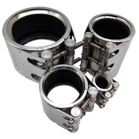 Custom Stainless Steel Grip Type Pipe Repair Coupling Turbine Pipeline