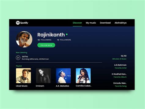 Spotify Ui Designs Themes Templates And Downloadable Graphic Elements