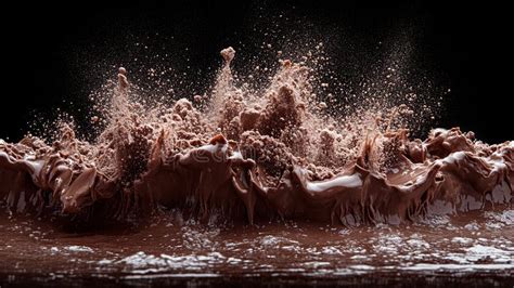 Chocolate Liquid Explosion Stock Illustration Illustration Of Dynamic