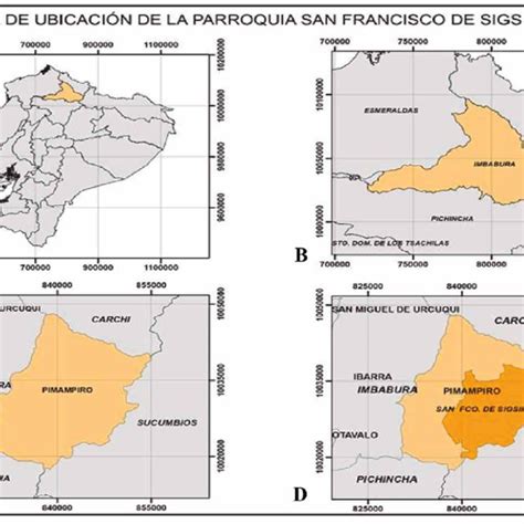 Ubicación De La Parroquia San Francisco De Sigsipamba Ecuador Download Scientific Diagram