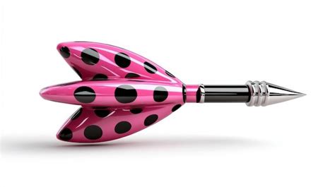 A Stylized Arrow With A Halftone Pattern On A White Background Premium Ai Generated Image