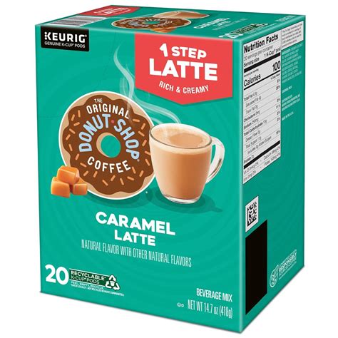 The Original Donut Shop Vanilla One Step Latte Single Serve Coffee K
