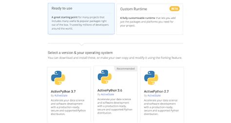 How To Build A Custom Activepython Environment Activestate