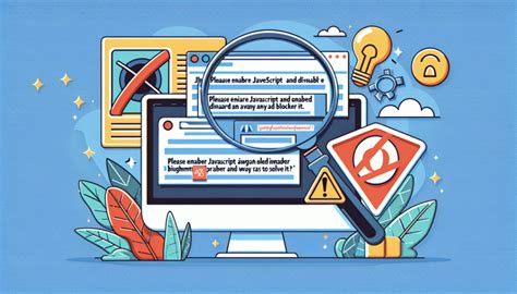 브라우저에서 Please Enable Js And Disable Any Ad Blocker 메시지가 뜨는 이유와 해결 방법