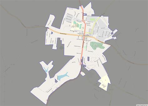 Map Of Lancaster City Kentucky
