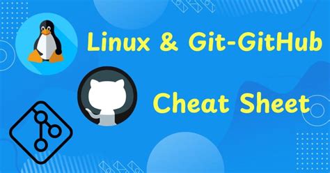 Linux And Git Github Cheat Sheet For Quick Reference Day 14 Task