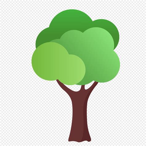 大樹ai圖案素材免費下載，可愛卡通圖片，尺寸2000 × 2000px Lovepik