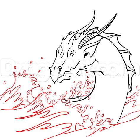 Water Dragon Drawing At PaintingValley Com Explore Collection Of Water Dragon Drawing