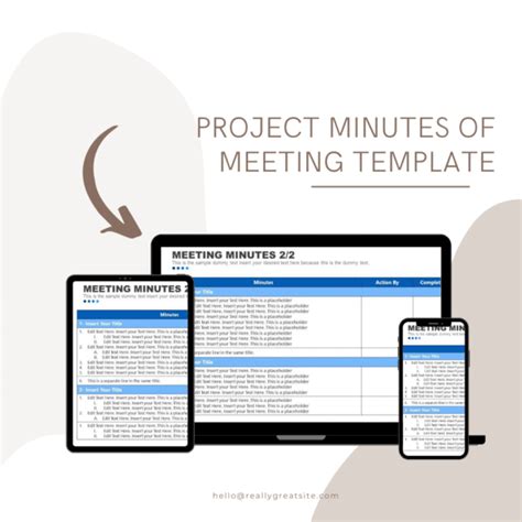 Project Minutes Of Meeting Template Amune Consult