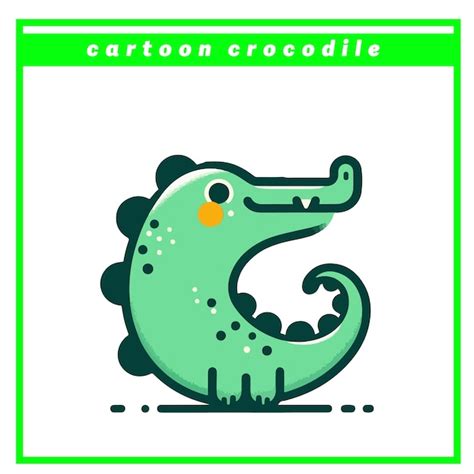 Premium Vector Cute Crocodile Vector Design