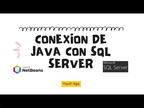 Como Conectar Java A SQL Server YouTube