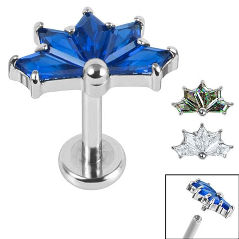 Titanium Internally Threaded Labrets 12mm Titanium Claw Set Jewelle