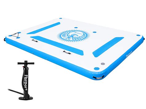 Buy FBSPORT Inflatable Floating Dock Mat 10ft 8ft Inflatable Water Platform Swim Deck With