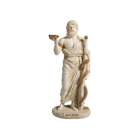 Asclepius Statue God Of Medicine Handmade Ancient Greek Roman Mythology