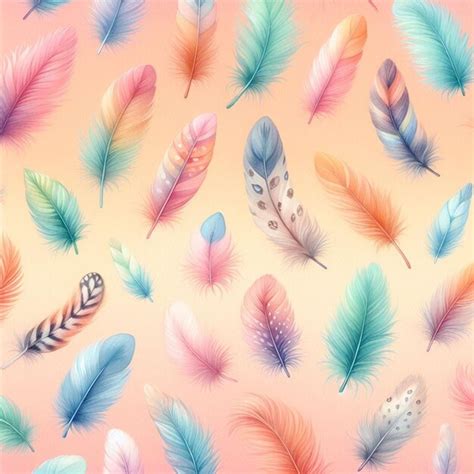 Premium Photo Cute Fluffy Feather Illustration