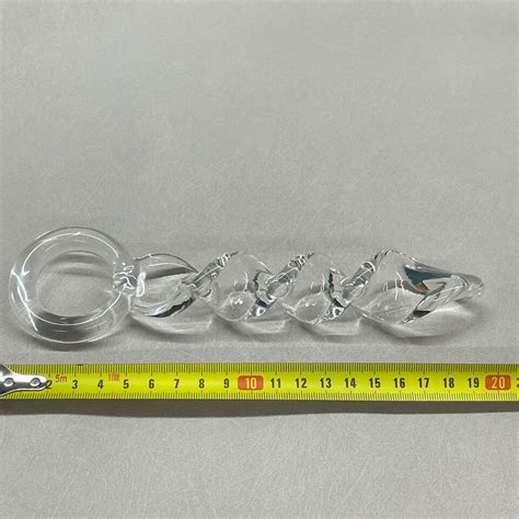 Clear Glass Sex Toy For Women Anal Butt Plug Dildo G Spot Massager