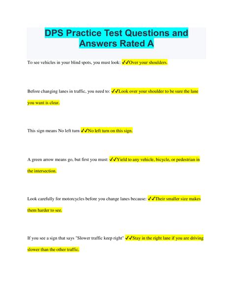 Dps Practice Test Questions And Answers Rated A Scholarfriends