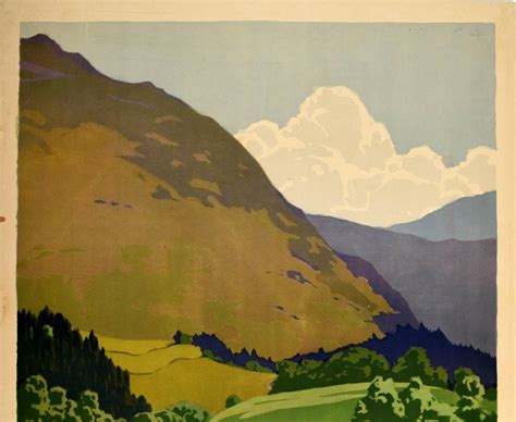 Norman Wilkinson Original Vintage Travel Poster Lake District For