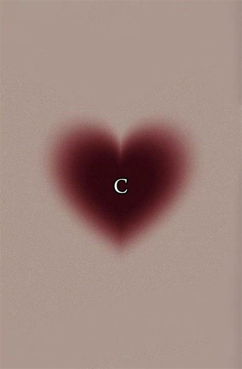 Initials In Heart 🤍 C Wallpaper Letter Aesthetic Cute Backgrounds For Iphone Heart Wallpaper