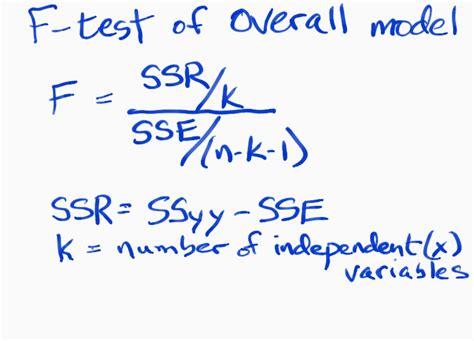 Lesson 8 Testing Significance Of Slope And Overall Model T Test And F