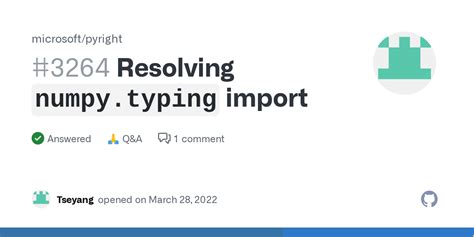 Resolving `numpytyping` Import · Microsoft Pyright · Discussion 3264 · Github