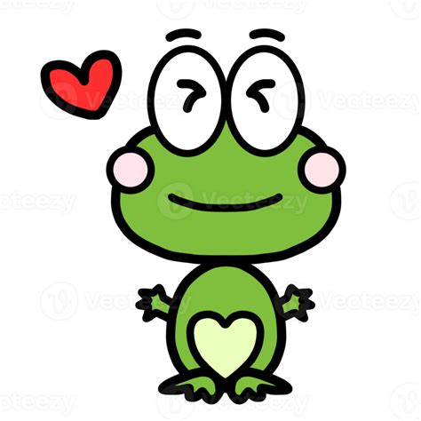 Frog With Heart 30727981 Png