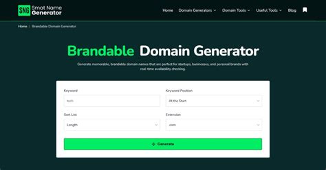 Free Brandable Domain Name Generator Create Memorable Business Names