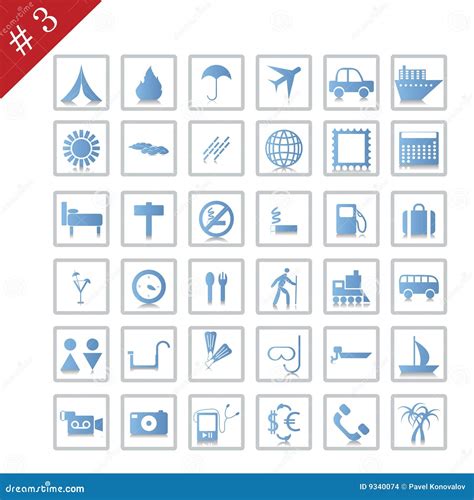 Icon Set 3 Stock Vector Illustration Of Communications 9340074