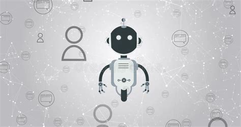 Image Of Ai Chatbot Icon And Data Processing Stock Illustration Illustration Of Intelligence