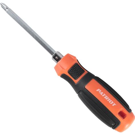 Отвертка с двусторонним стержнем Patriot Cr V Ph2 Sl6x100 2 х компонентная рукоятка Patriot