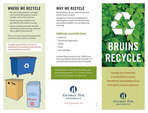 Download A Gfu Recycling Brochure Pdf George Fox University