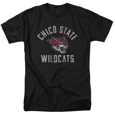 Mens California State University Chico Official Wildcats Logo T Shirt