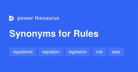 Rules Synonyms 1 068 Similar Words And Phrases