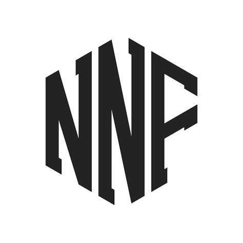 Premium Vector Nnf Logo Design Initial Letter Nnf Monogram Logo Using Hexagon Shape