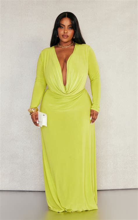 Maxi Dresses With Sleeves Plus Size