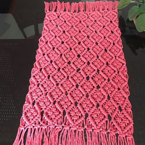 Diamond Mesh Macrame Tablecloth Pattern Tutorial Artofit